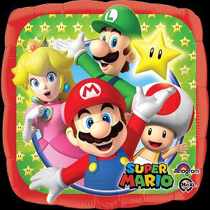 9" Mini Balloon (Airfill Only) Super Mario Bros – Precious M Cleaners ...